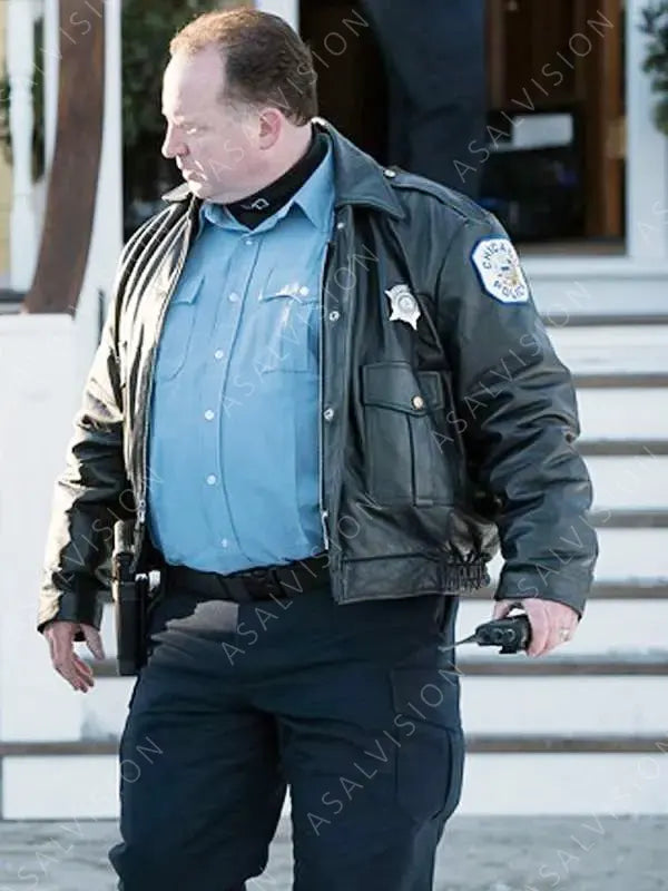 Chicago Fire Sergeant DeLaney Black Leather Jacket – Asal Vision