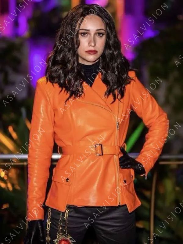 Elsa Bloodstone Jacket | Werewolf by Night Laura Donnelly Orange Jacket